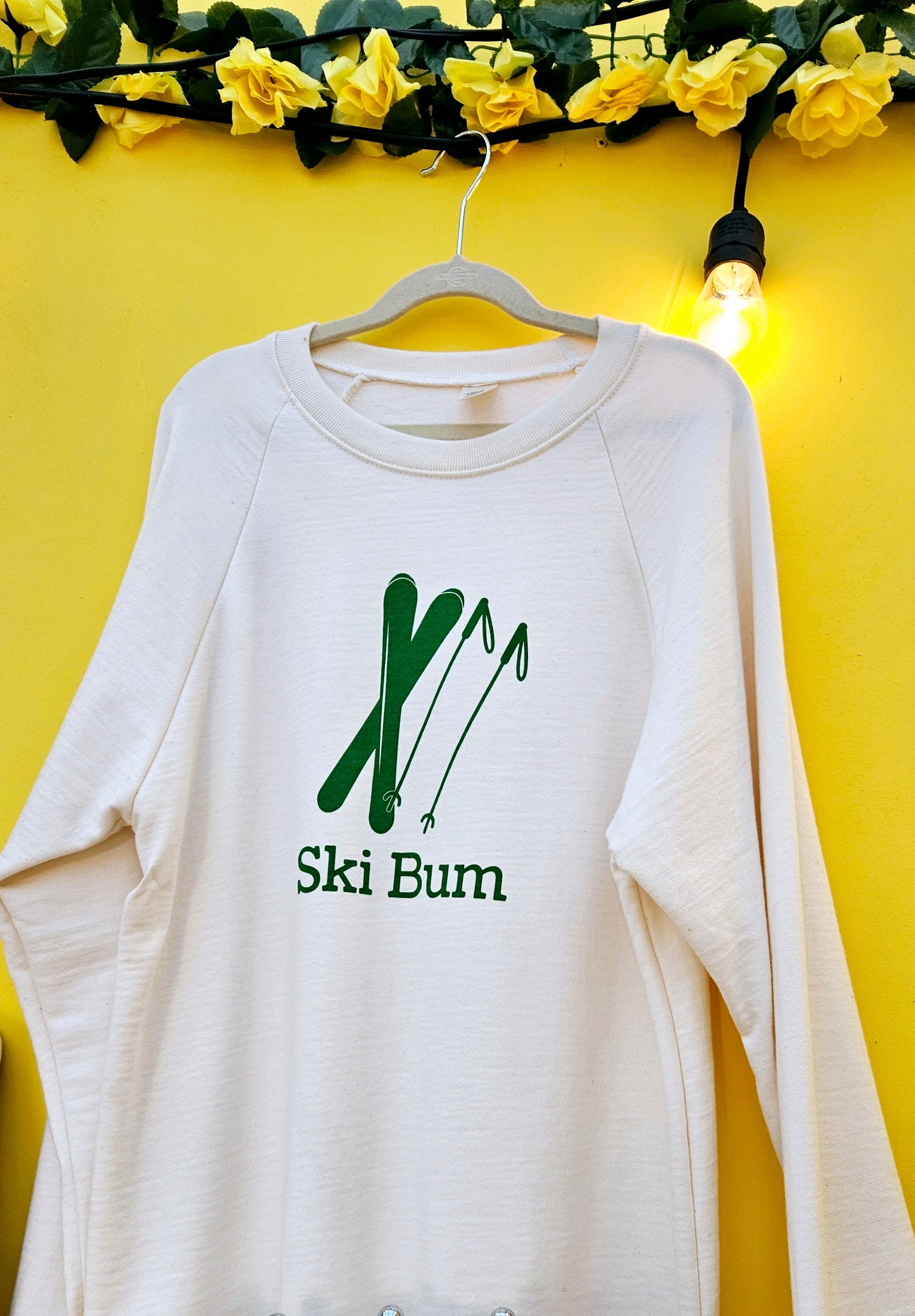 Ski bum Adult Sweatshirt | Simply Chickie | Adult sweatshirt